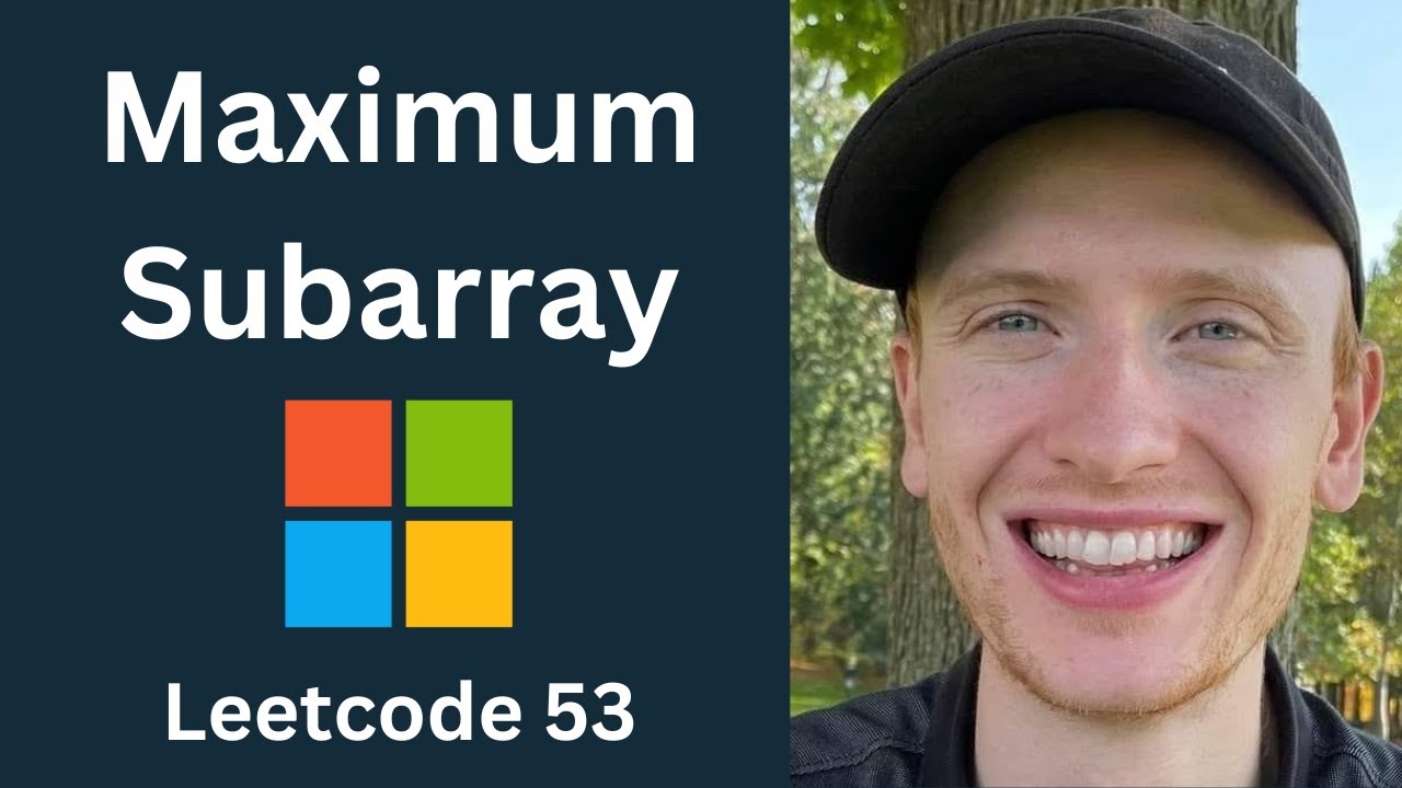 Maximum Subarray (Kadane's Algorithm) - Leetcode 53 - Dynamic Programming (Python)