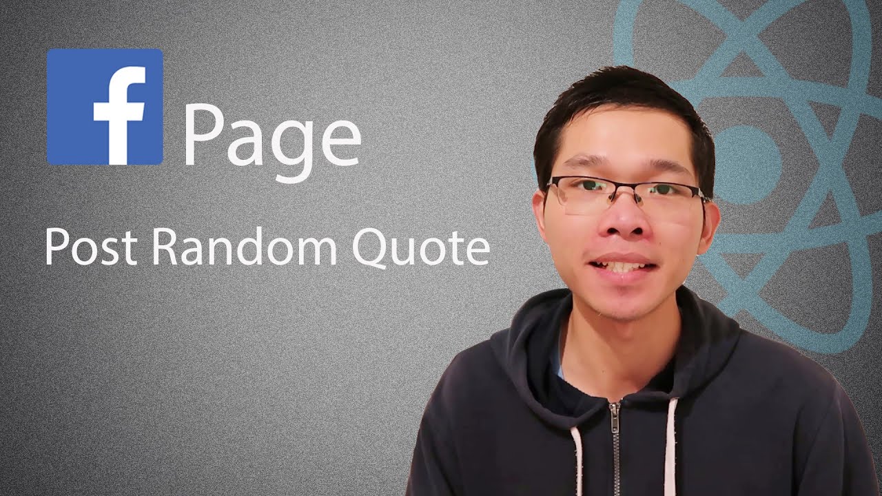 Post Random Quote to Facebook Page with A Button | React Tutorial - Graph API