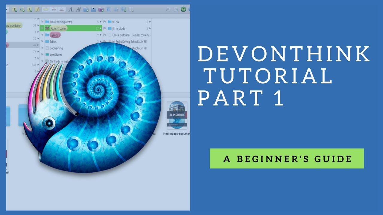 Devonthink Tutorial part 1