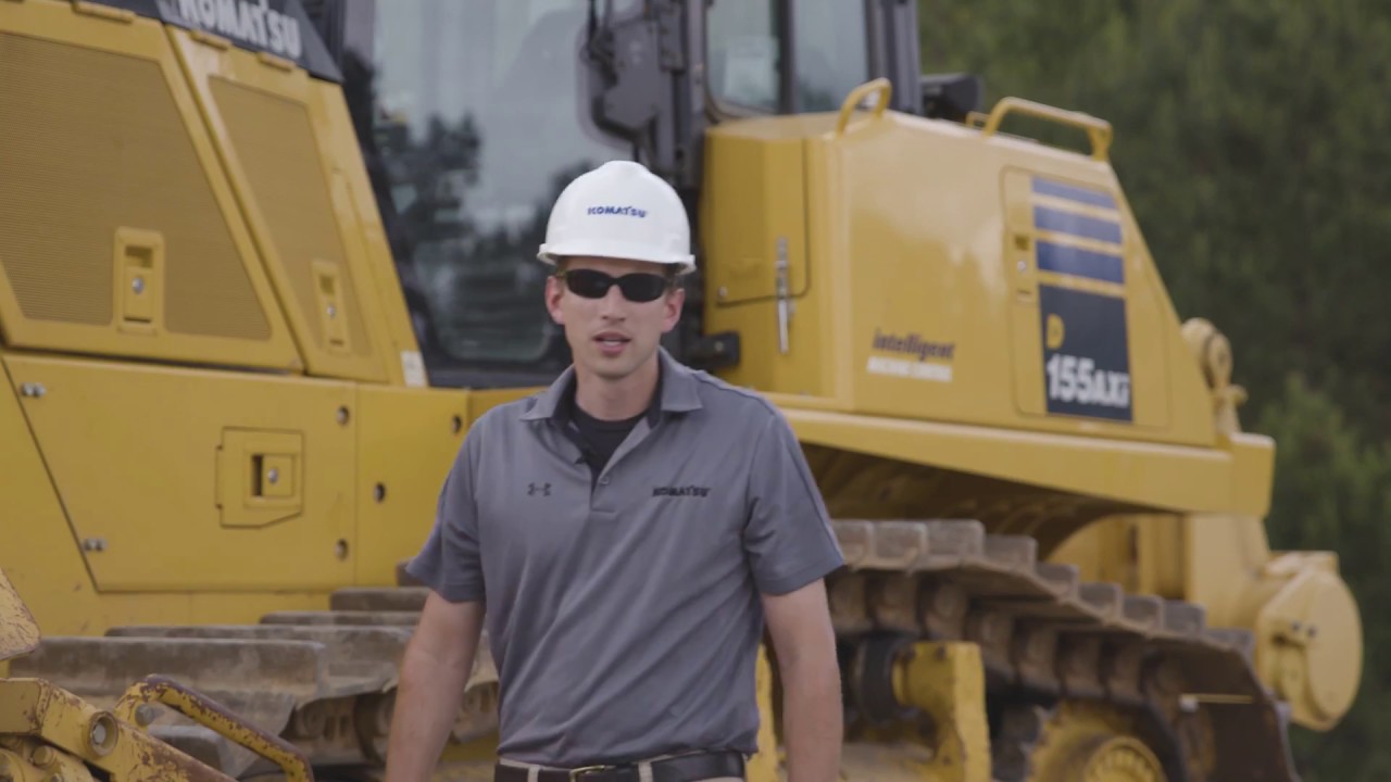 Komatsu D155AX-8 operator controls