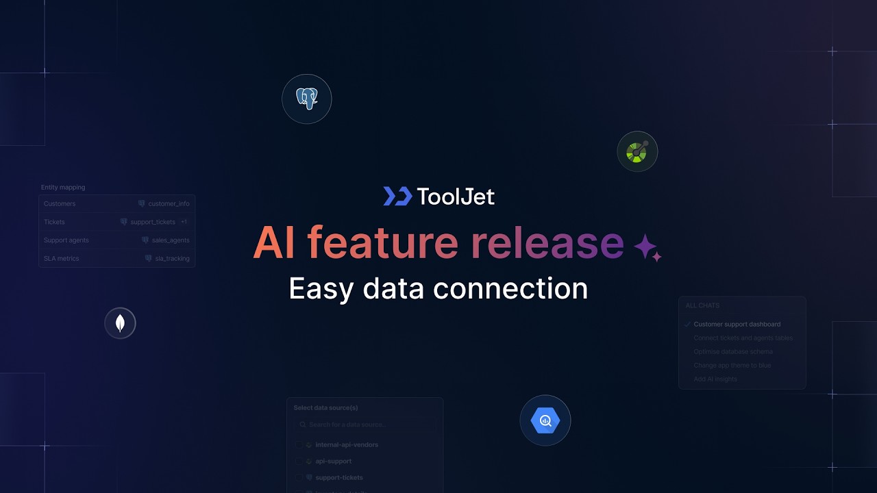 AI App Building That Starts With Your Data, Not Prompts | ToolJet