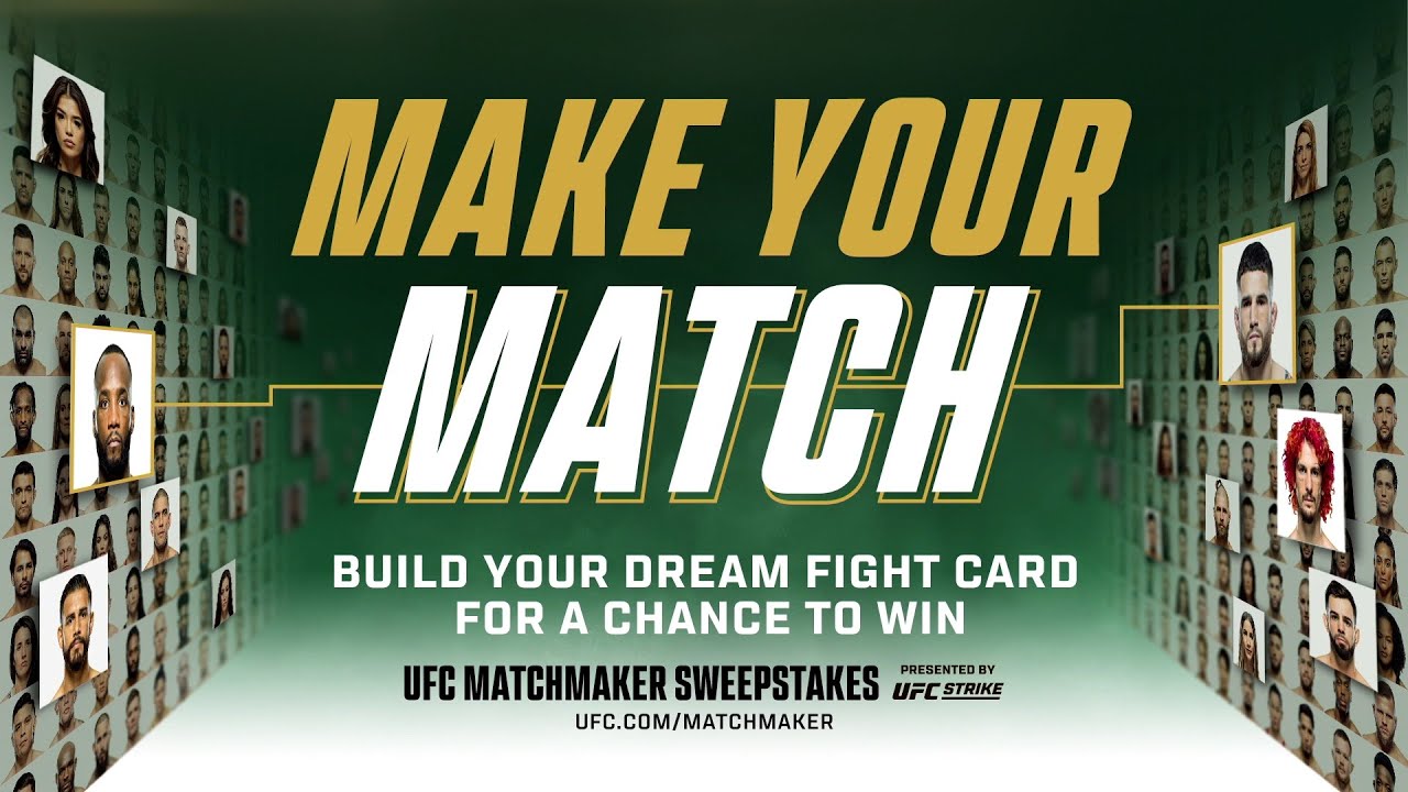 Build the Ultimate UFC Fight Card With Dana White | UFC Matchmaker Sweepstakes