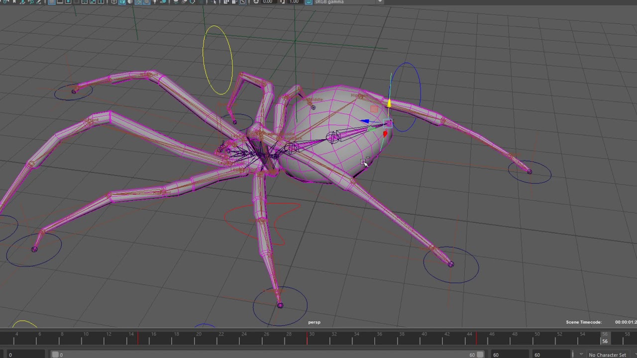 Spider Rig Animation
