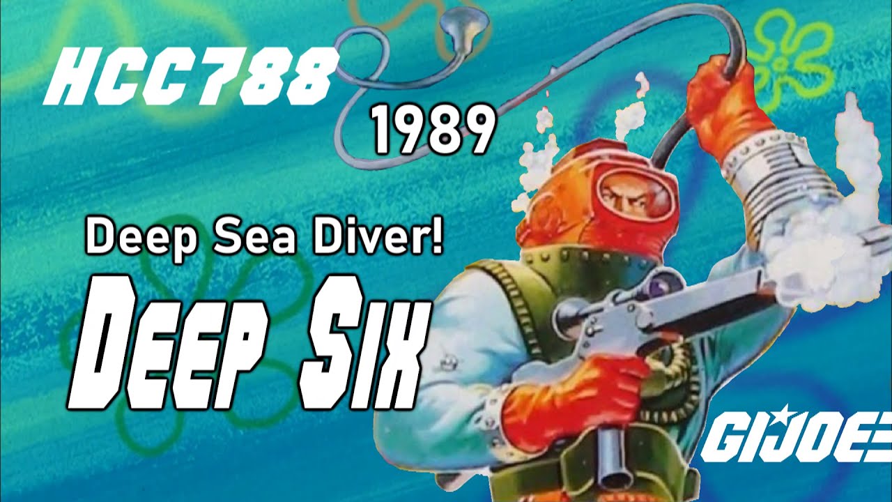HCC788 - 1989 DEEP SIX - Deep Sea Diver - G.I. Joe's insult comic! Vintage toy review!
