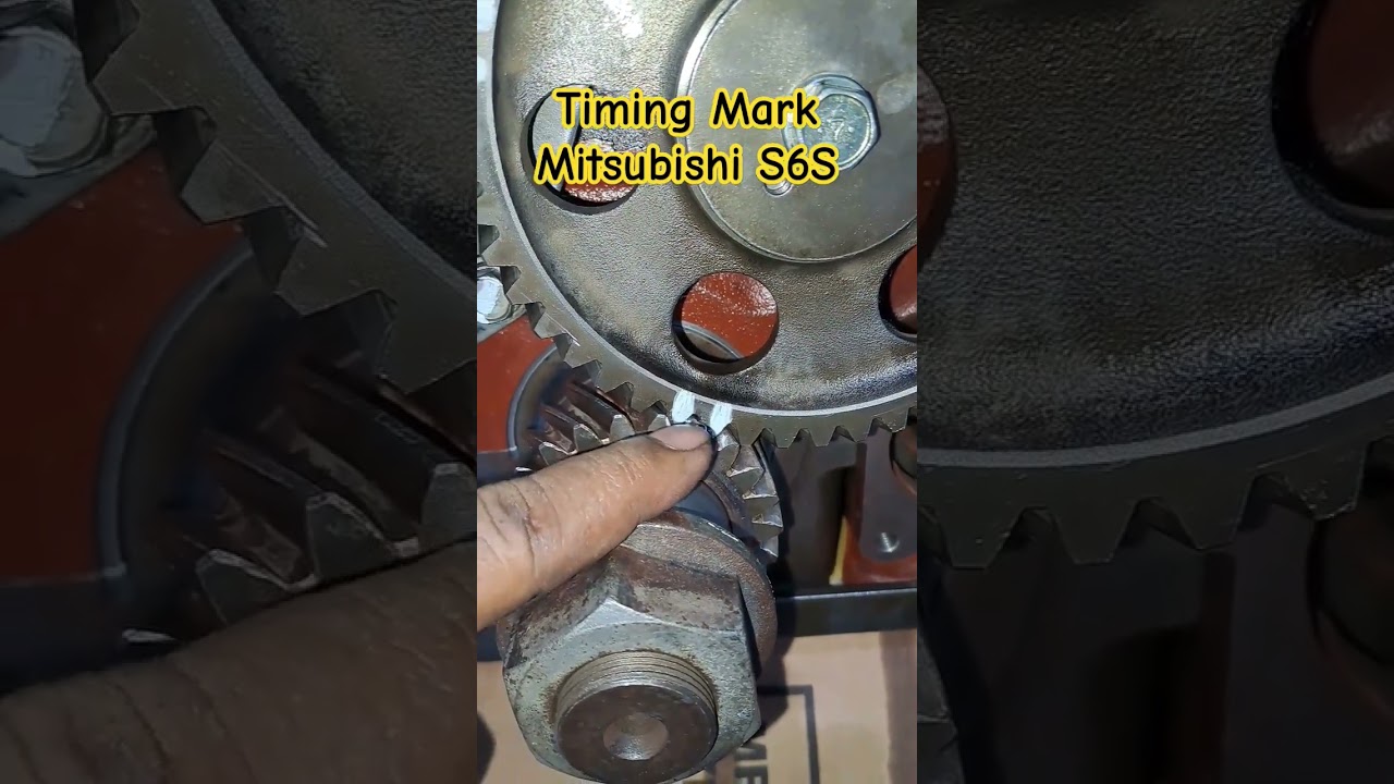 Timing Mark Mitsubishi S6S #automobile #dieselengine #mitsubishi #timing