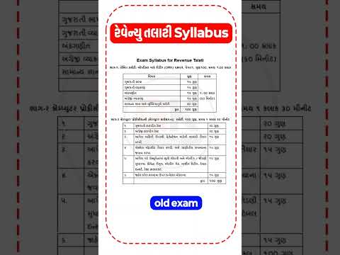 Revenue Talati Syllabus 2025 | Revenue Talati Syllabus #talati #syllabus