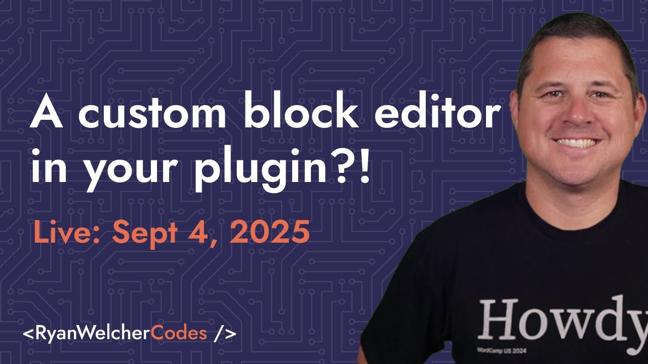 Adding a custom block editor to your plugin settings page