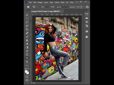 Photoshop Mural Effect Tutorial: Turn Photos into Wall Art Designs #shorts