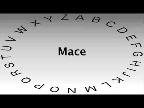 Spelling Bee Words and Definitions — Mace