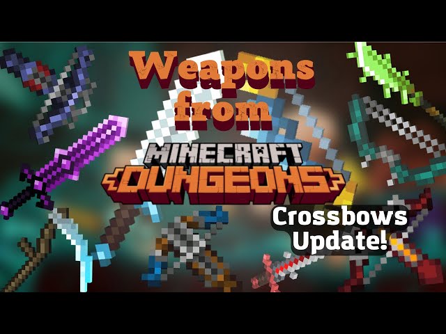 Weapons from Minecraft Dungeons Beta mod for Minecraft Bedrock edition ...