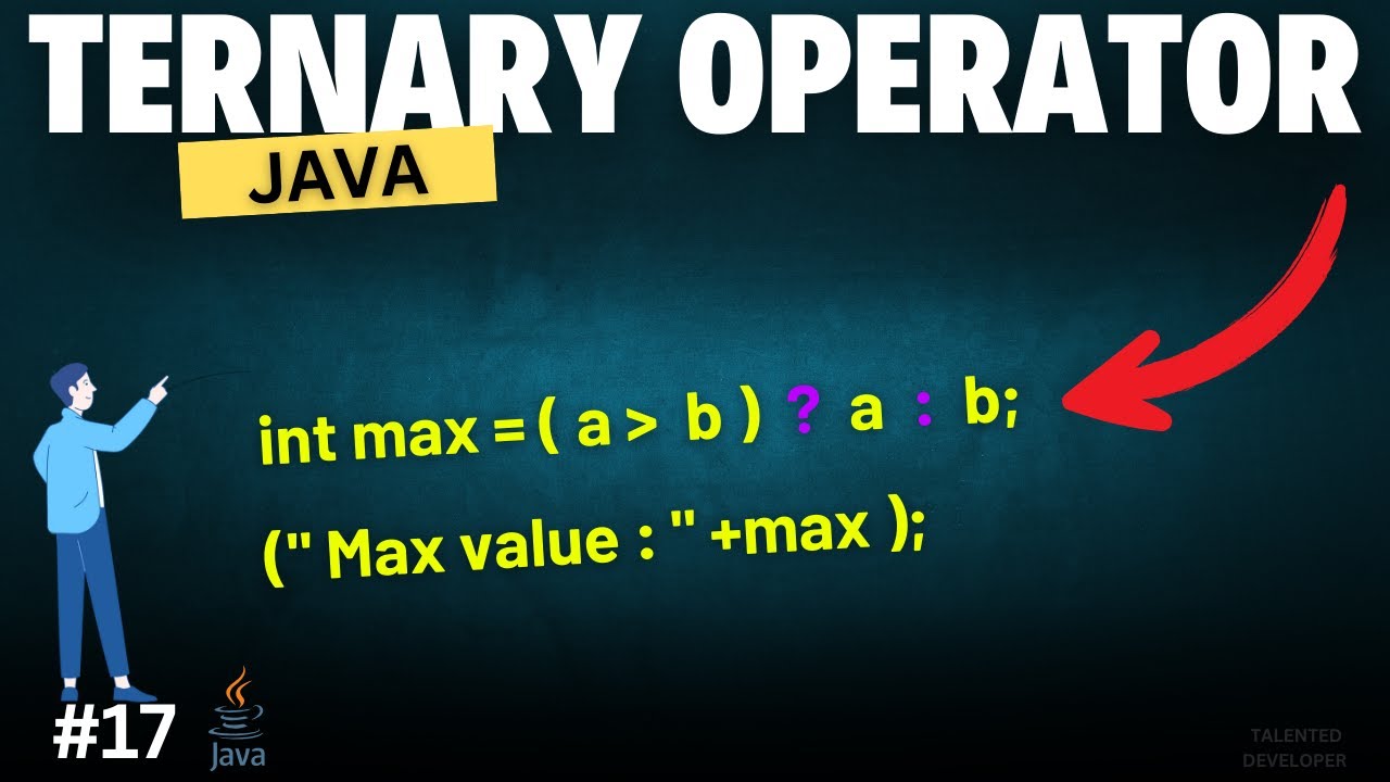 What is Ternary Operator in Java | Chapter-17 | Java Tutorial For Beginners