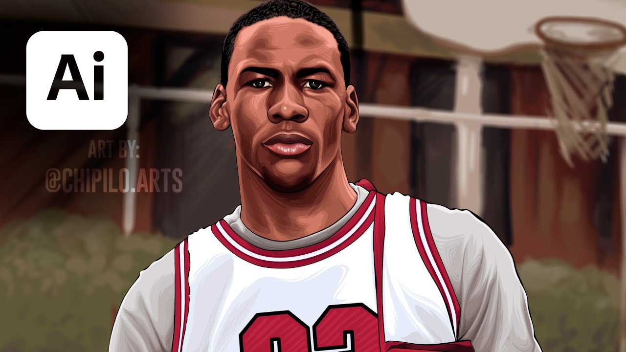 Michael Jordan - Speed Digital Art (Adobe Illustrator)