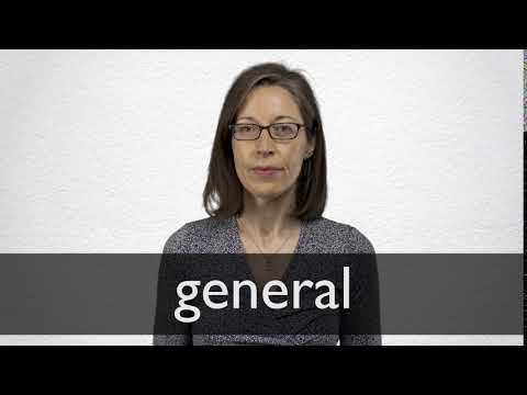 How to pronounce GENERAL in British English