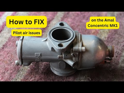 How to FIX pilot air issues on Amal concentric PERMANATLY Triumph BSA Nor/ #Motorcycle Restoration