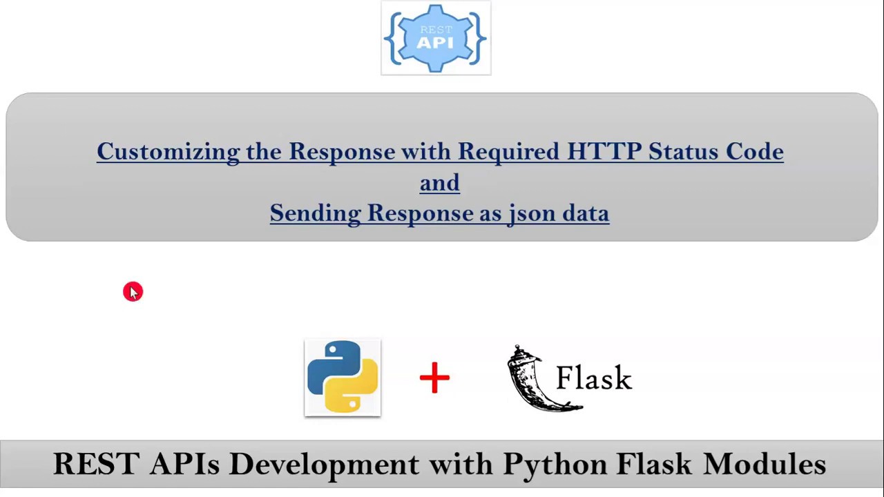 Customizing the HTTP Status Code and Sending Response body as a JSON data | REST APIs with Python