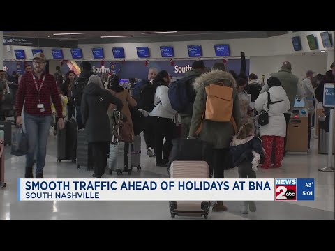 Smooth traffic ahead of holidays reported at BNA