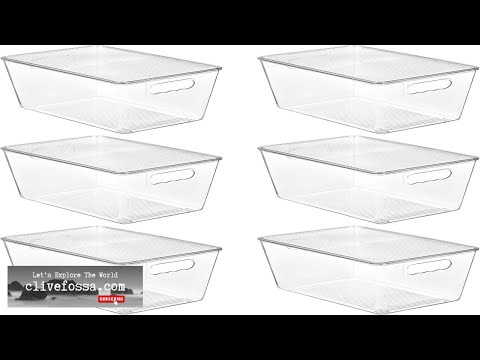 Vtopmart 6 Pack Clear Stackable Storage Bins with Lids Large Plastic Containers Review