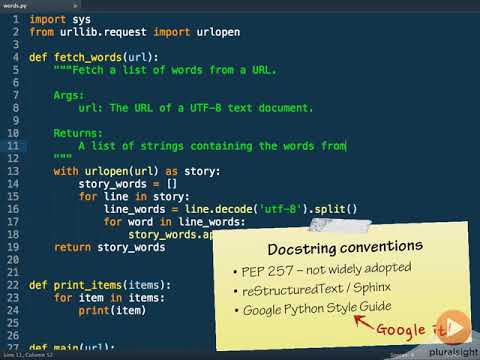 4 8 Documenting your code using docstrings
