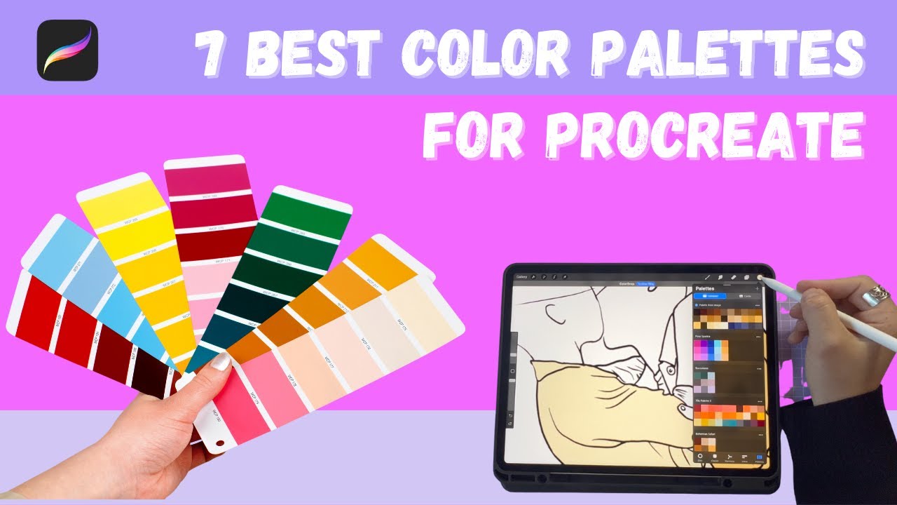 My TOP 7 Color Palettes for Procreate 😍🎨