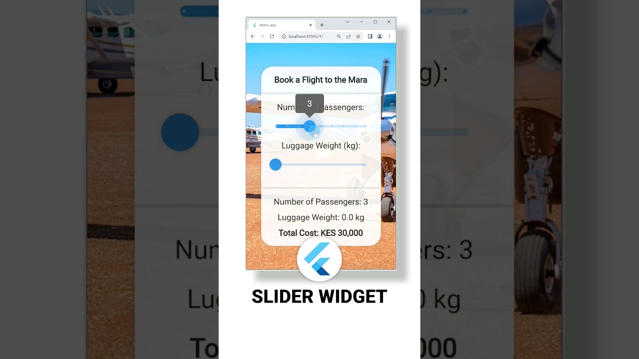 Slider widget - Flutter quick tutorial.