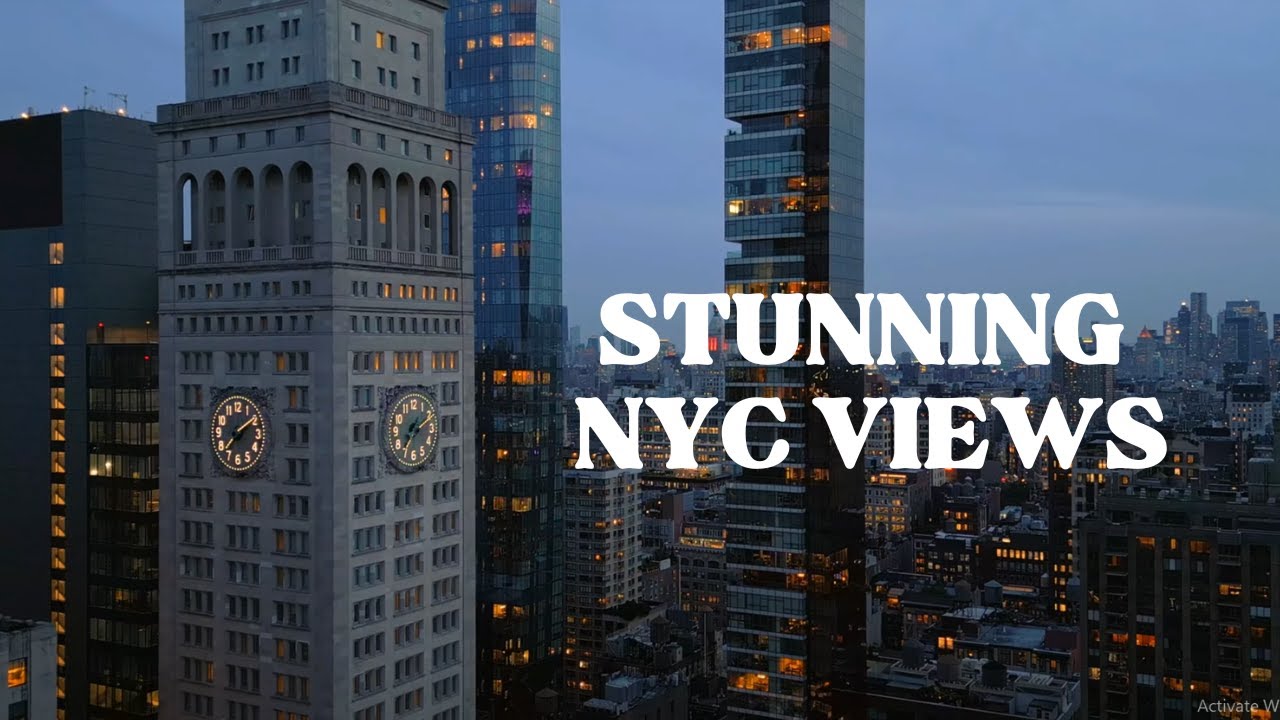 4K Wallpaper New York City Background LoFi Video Over NYC