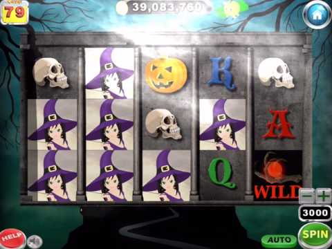 Witch's Spell mini feature in Vegas Fun Free Slots app