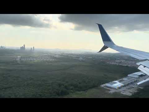 Landing in Tocumen International Airport (PTY), Panama City, Panama