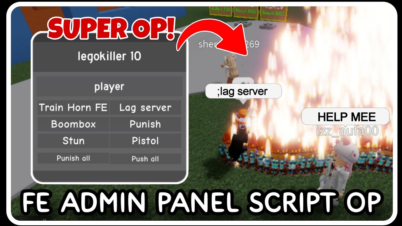 [ FE ] Admin Panel Script Hack - ROBLOX SCRIPTS - Super OP Trolling Script - 2024
