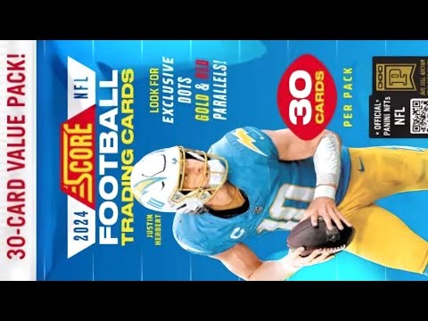 2024 Score Football 30-Card Value Packs x 2 - Bruce Bowers, Quinyon Mitchell & more!
