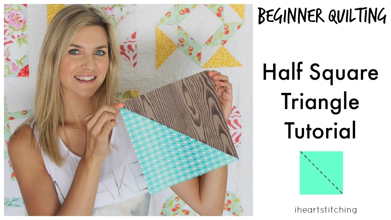 Beginner Quilting - Half Square Triangle Tutorial