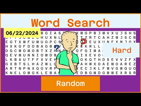 Word Search Hard - Random - 06/22/2024