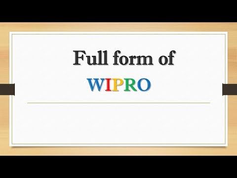 Full Form of WIPRO || Did You Know?
