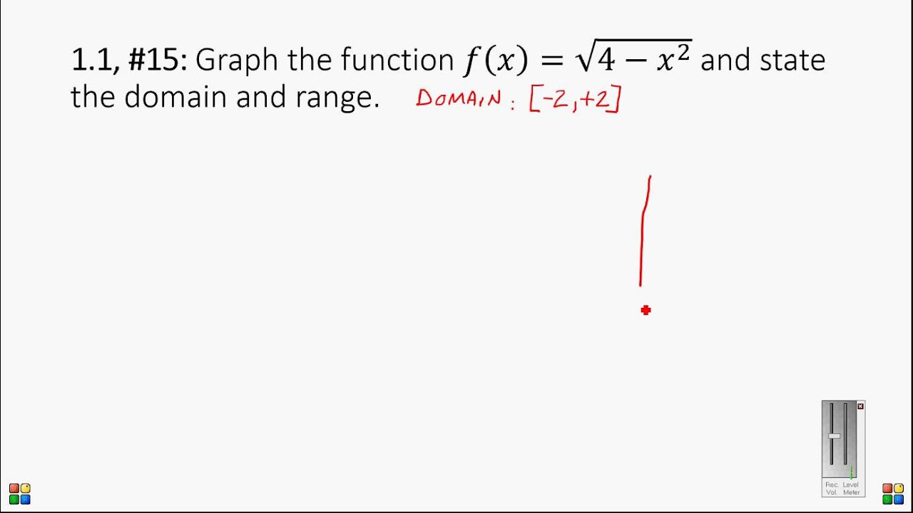 Calculus 1 Section 1 1 #15