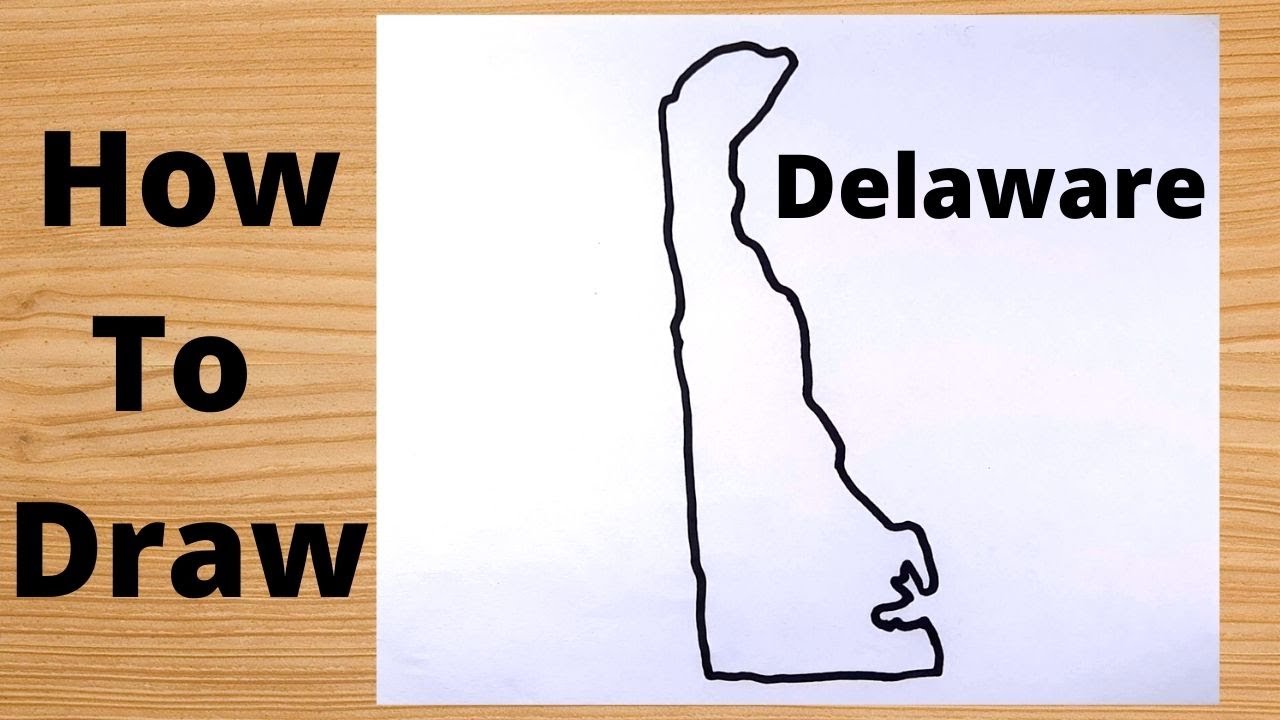How To Draw Delaware Map - US State