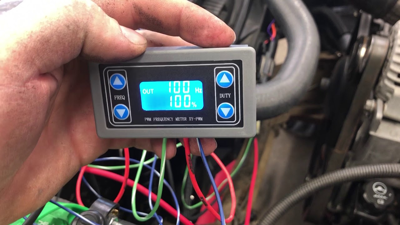 Testing out my PWM fan with an XY-PWM Generator on a 1978 Chevy K20 LS swap!