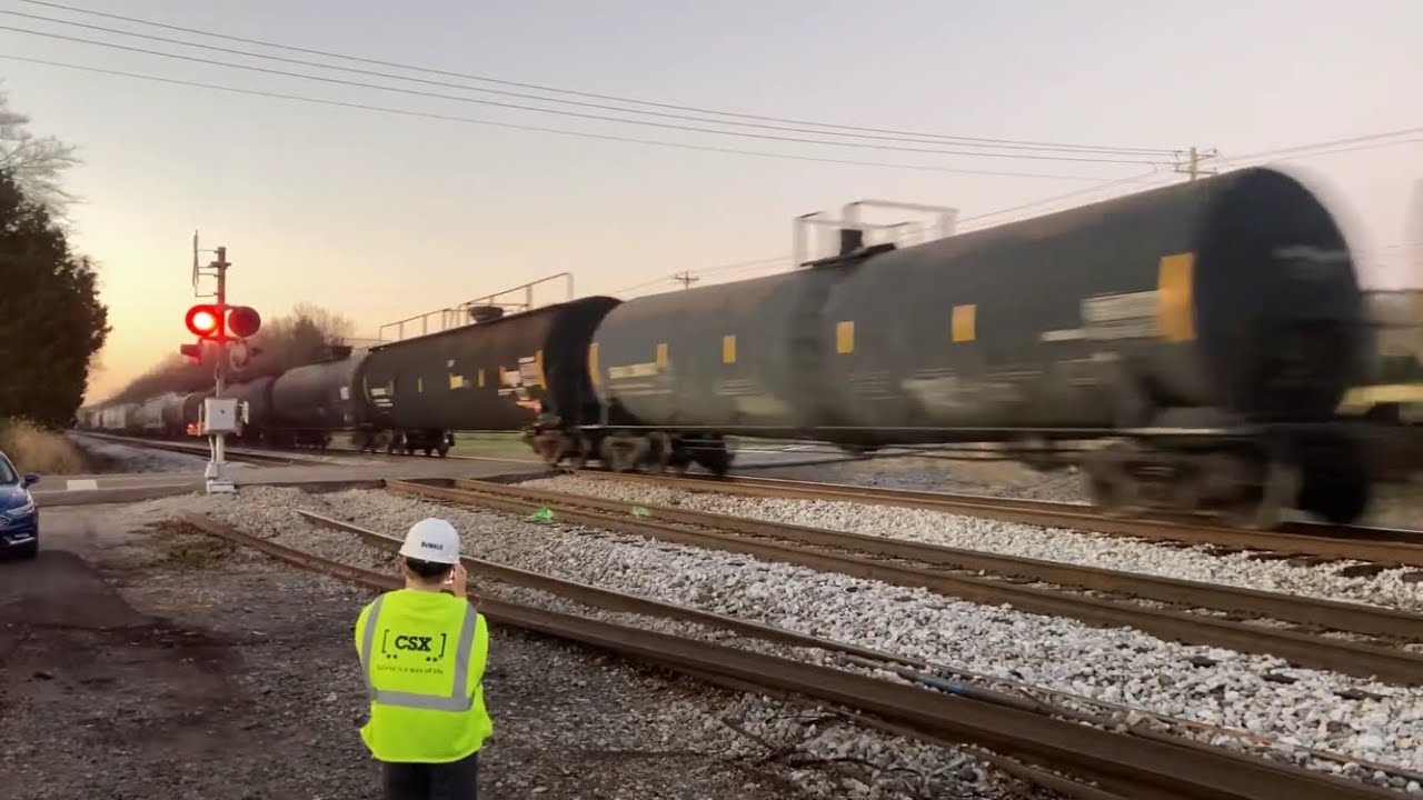 CSX General Manifest Train In Arrington TN