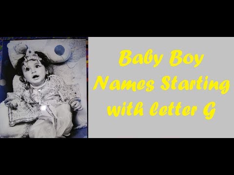 Baby boy names starting with letter G