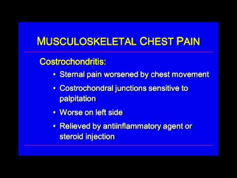 The Evaluation of Chest Pain