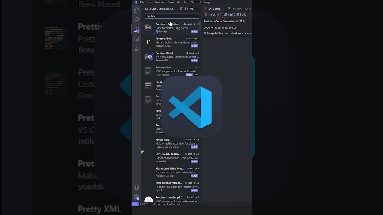 Make Your Code Look Beautiful with Prettier in VS Code #coding #programming #vscode
