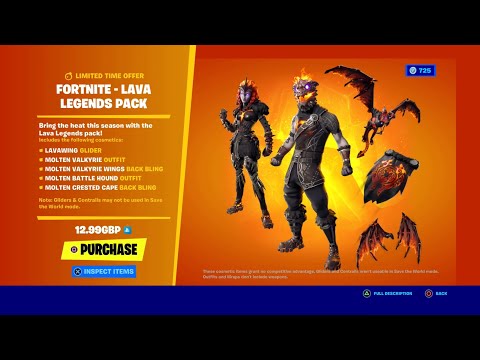 The Lava Legends Bundle Is Back In Fortnite Battle Royale