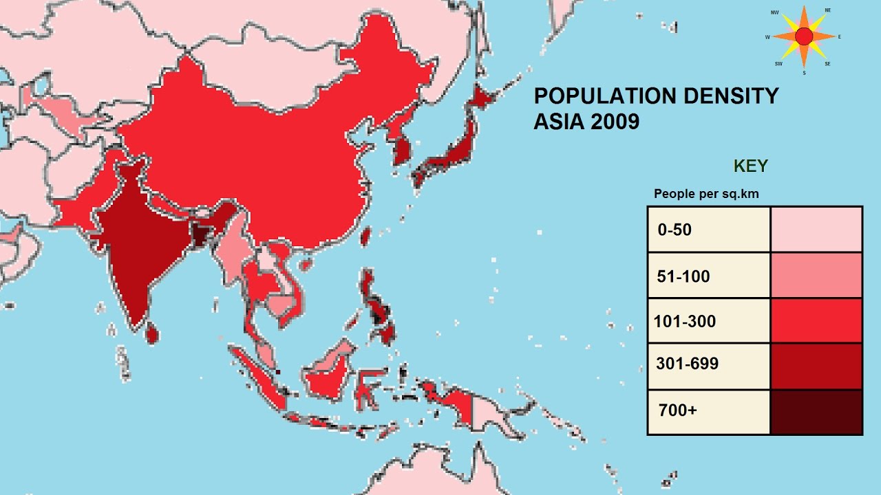 Why do some places have a greater population density than others?
