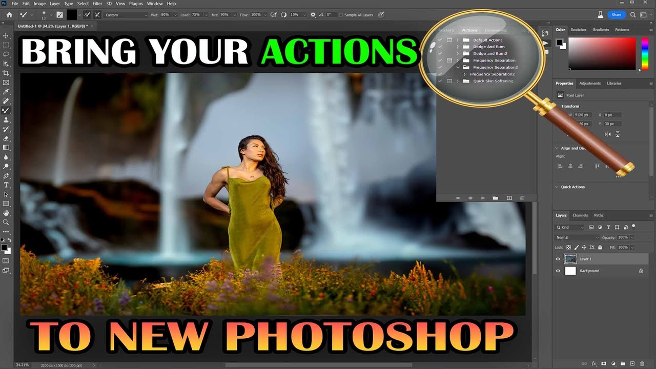 How To Copy ACTIONS To The New Version Of Photoshop In 2023