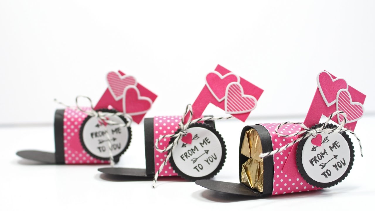 Stampin' Up! Sealed with Love Hershey Nuggets Valentine Mini Mailboxes