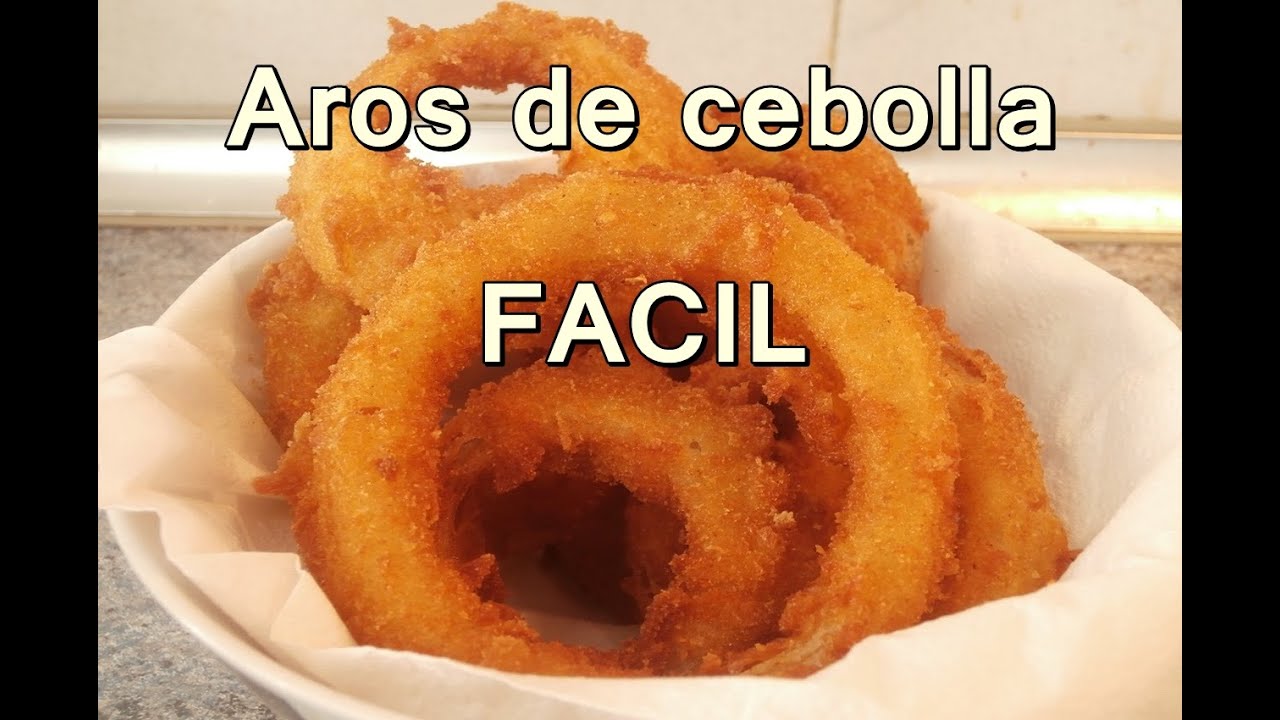 AROS DE CEBOLLA CRUJIENTES -  Recetas de Cocina y comida callejera