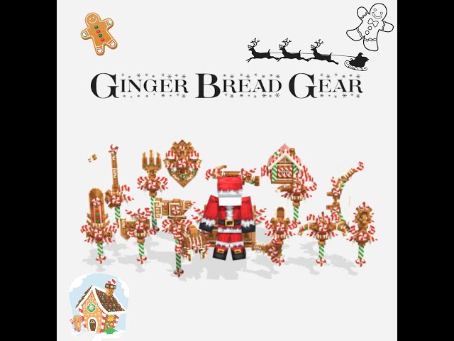 Ginger Bread Gear Weapon Set Minecraft Texture Pack