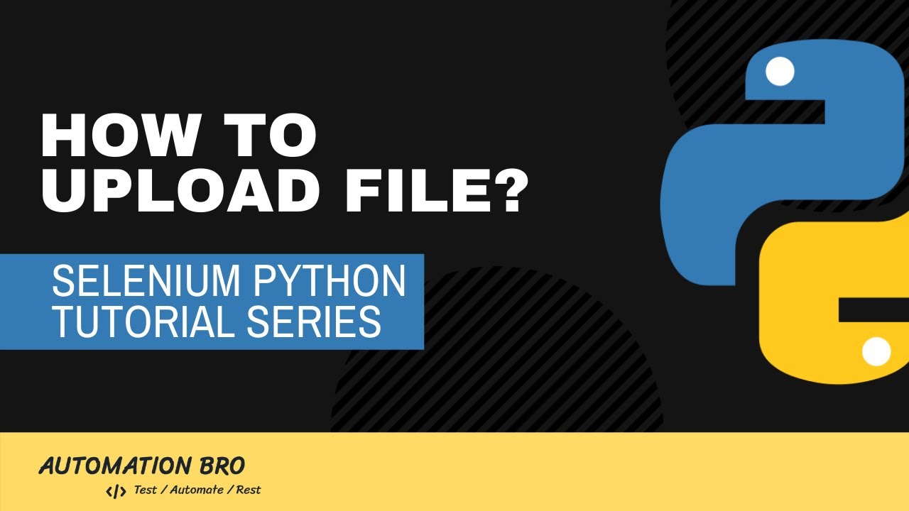 Upload File (Beginner to Advanced way) | Selenium Python Tutorial