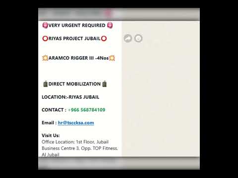 21-June-2025 Local Job vacancy in Saudi Arab | Gulf Job Urgent Vacancy | Aramco & Non Aramco project