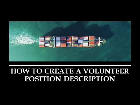 How to Create a Volunteer Position Description