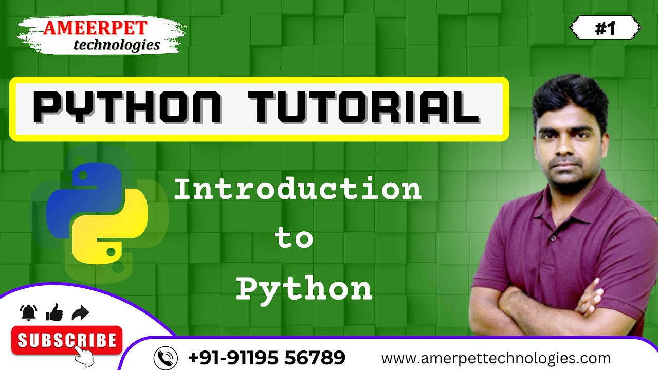 Python Tutorial | Python Introduction |Ameerpet technologies | By Srinivas.