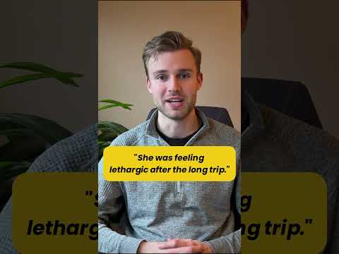 What does LETHARGIC mean? #english